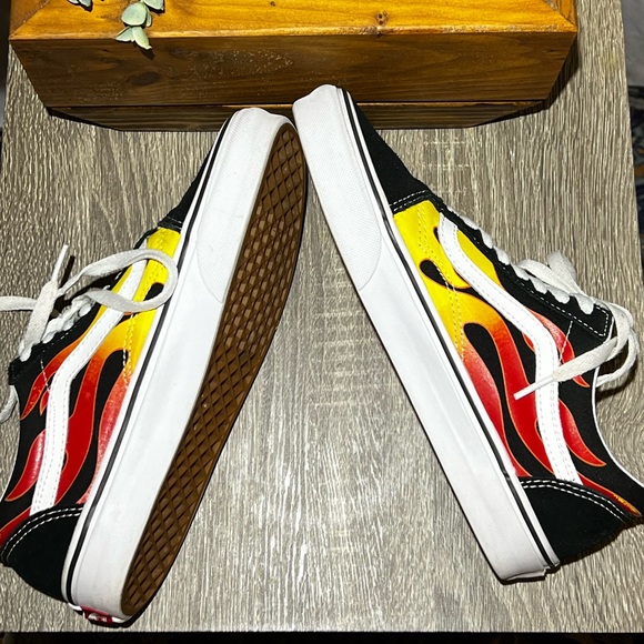 Vans | Shoes | Flame Vans | Poshmark